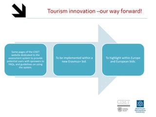 Innovation for education: tranfer of knowldge. Further developments of ...