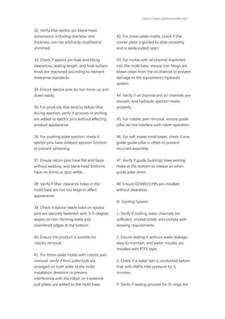 key points of mold manufacturing standards | PDF | Free Download