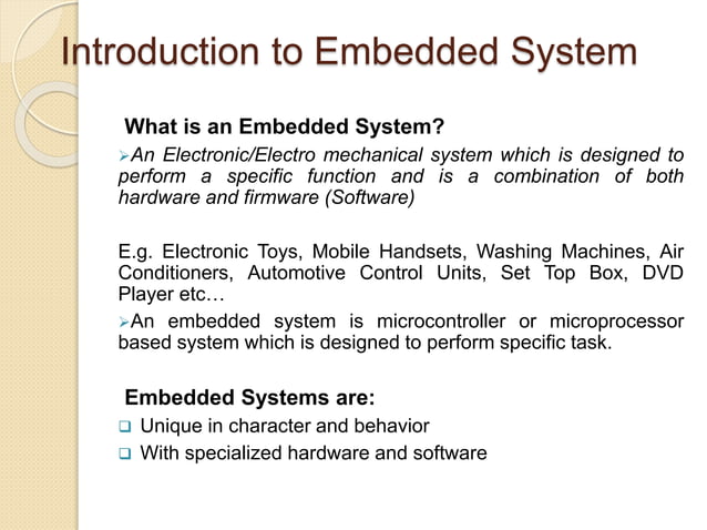 MOULE 3 lecture 1 embedded systems design | PPT