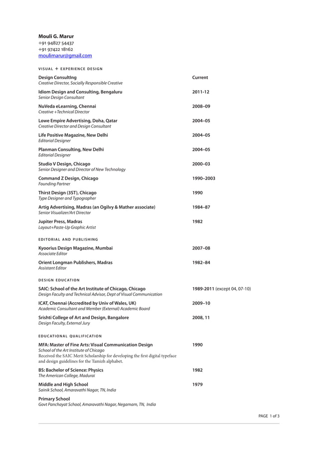 Mouli marur cv_1212 | PDF