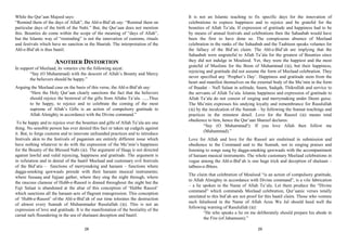 Moulood and the shariah | PDF