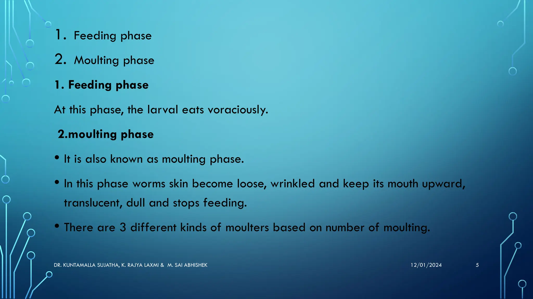 Moulting - Silkworm rearing technology.pptx