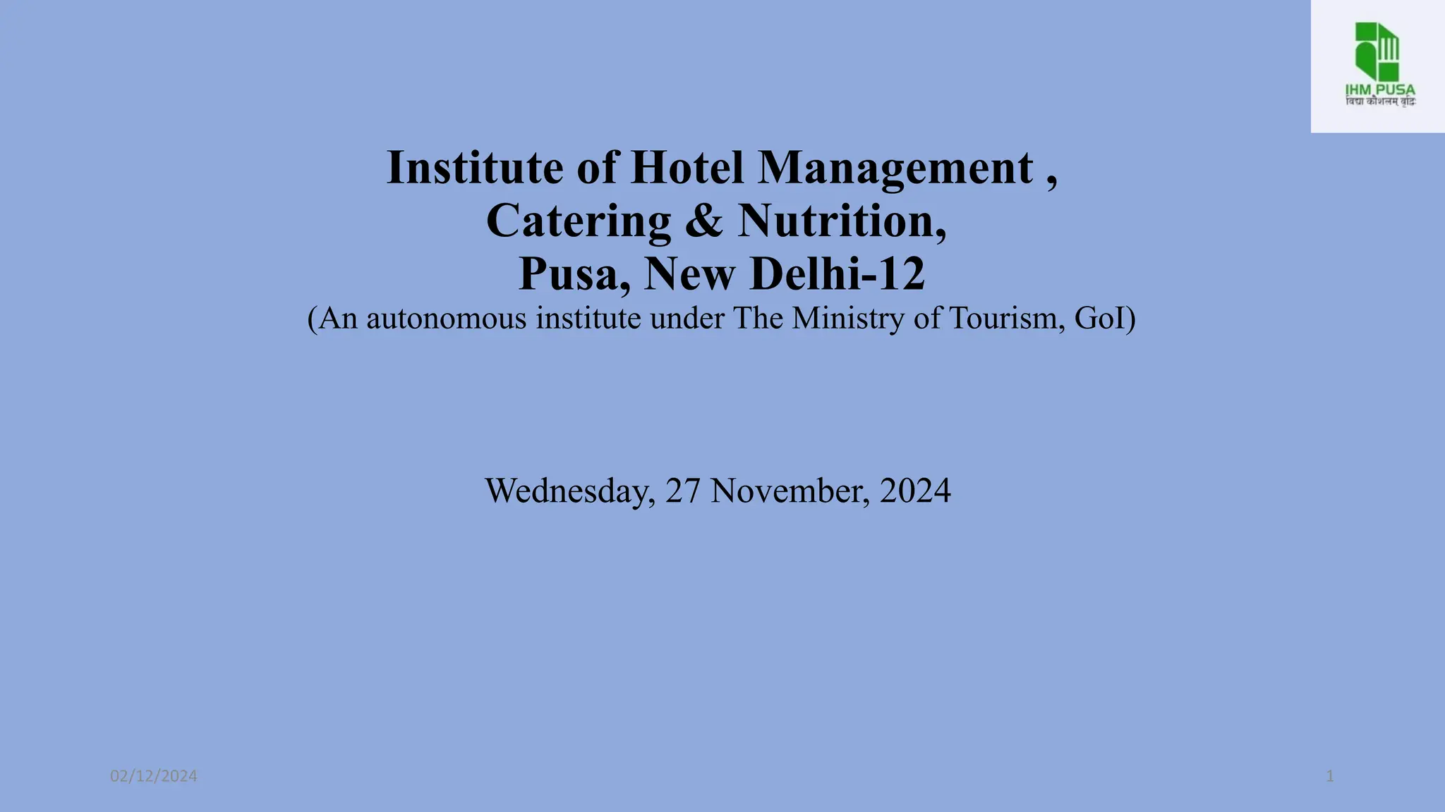 MOU between Academia and Hotel Industry | PPT