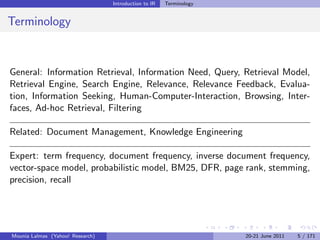Introduction to Information Retrieval & Models | PDF