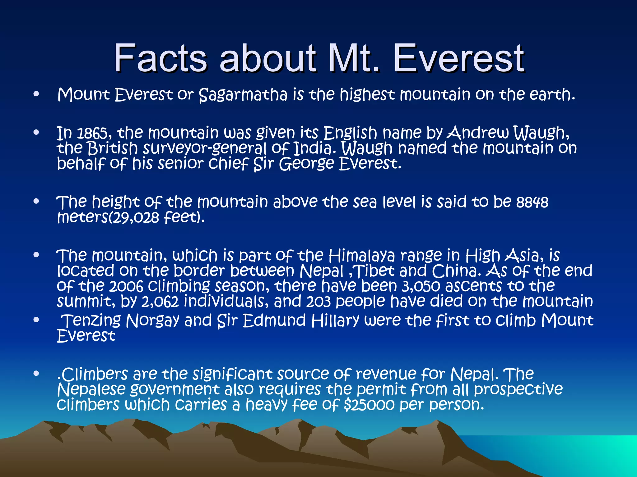 Mount Everest | PPT