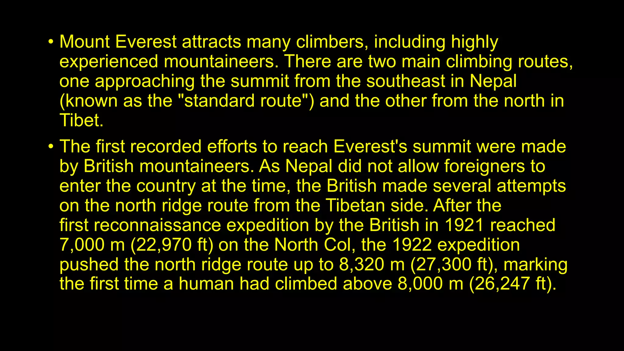 Mount everest | PPTX