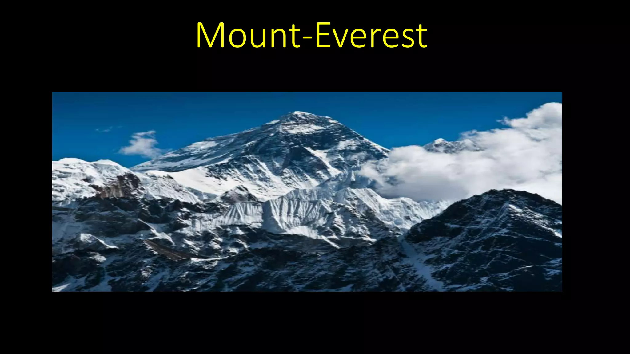 Mount everest PPT | PPTX