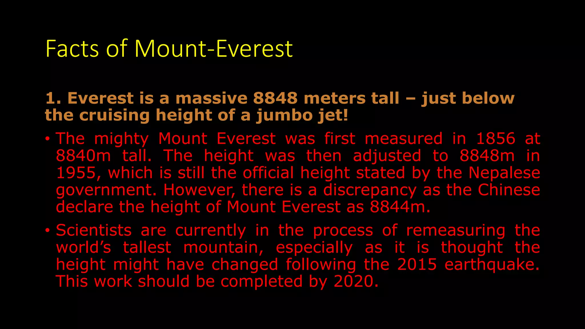 Mount everest PPT | PPTX