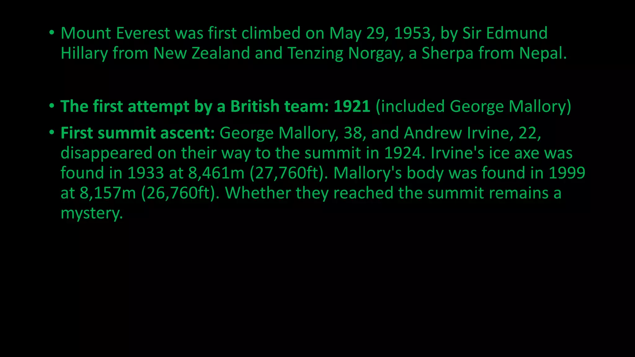 Mount everest PPT | PPTX