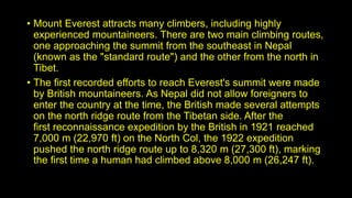 Mount everest PPT | PPTX