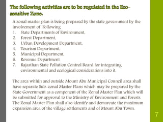 Mount abu - ECO SENSITIVE ZONE | PPTX