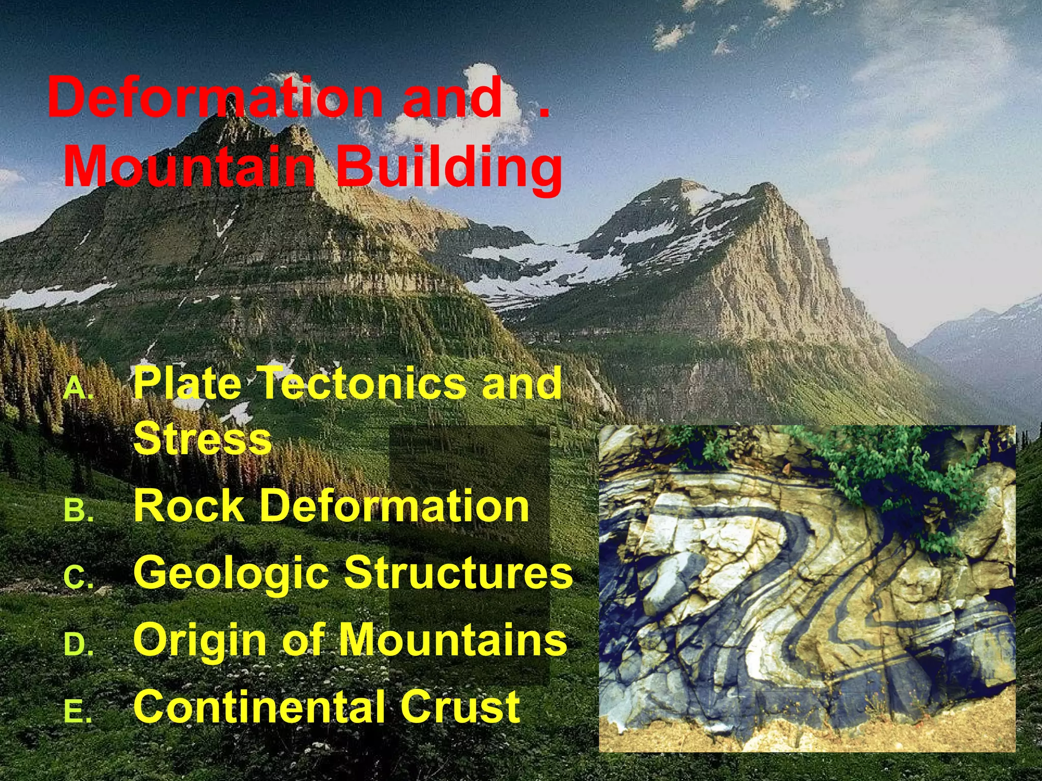 Mountain Building and Land Faults | PPT