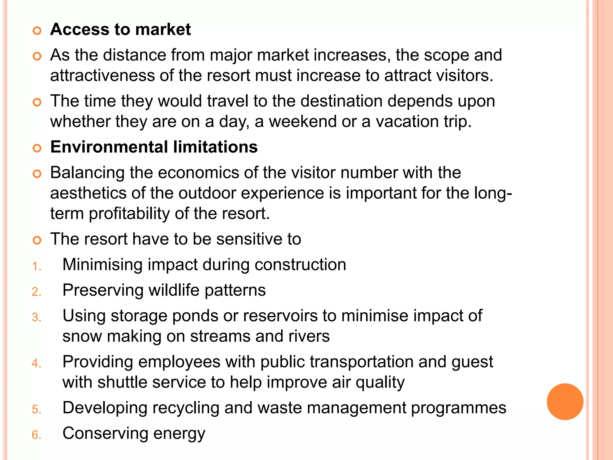 Mountain based resort development process,site and design guidelines | PPTX