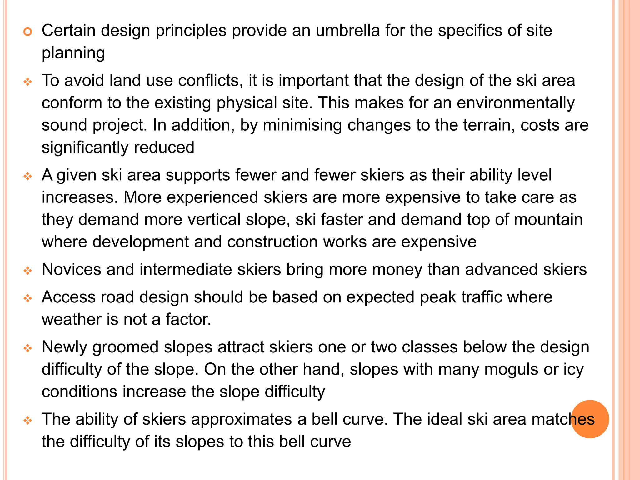 Mountain based resort development process,site and design guidelines | PPTX