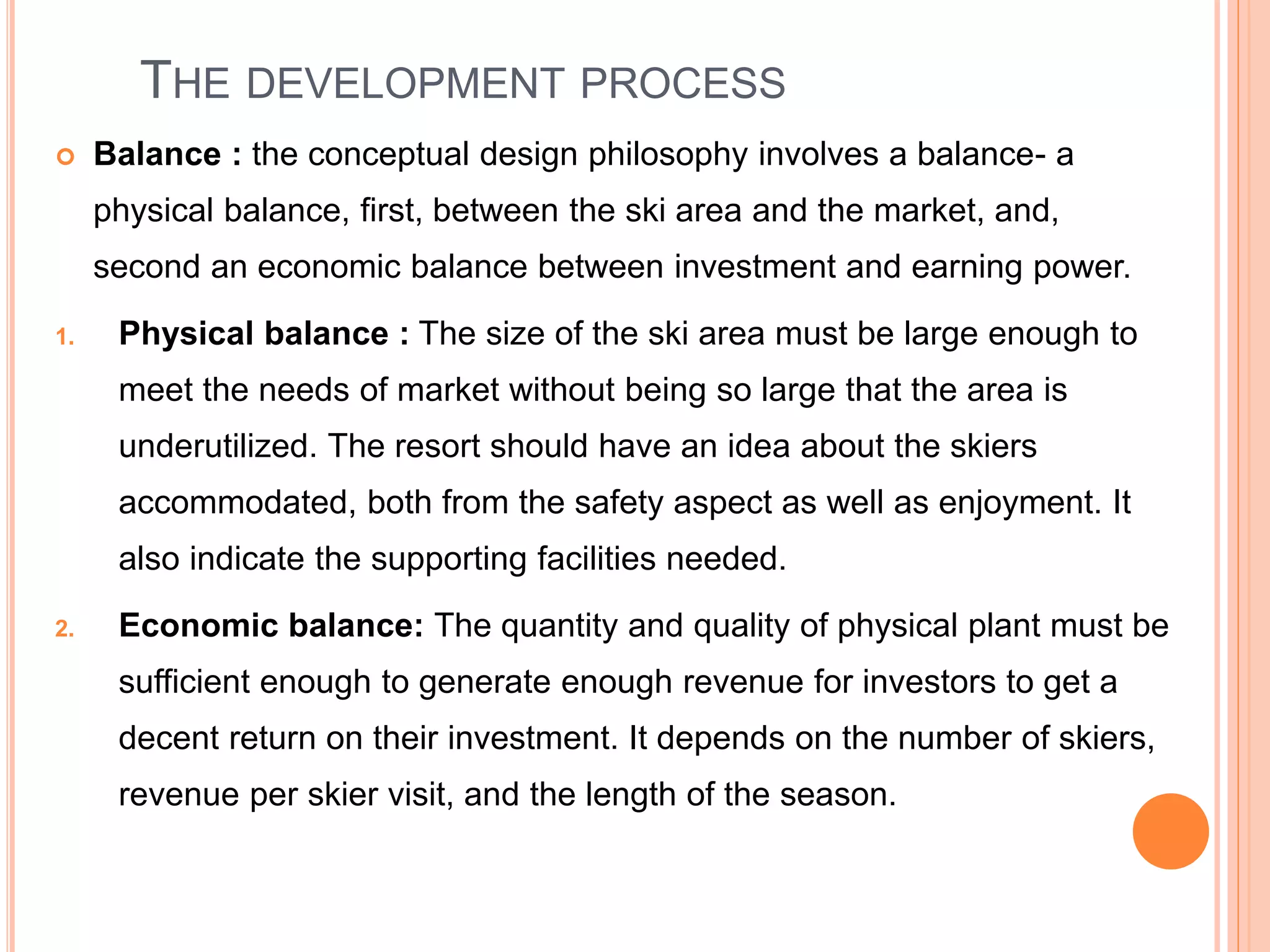 Mountain based resort development process,site and design guidelines | PPTX