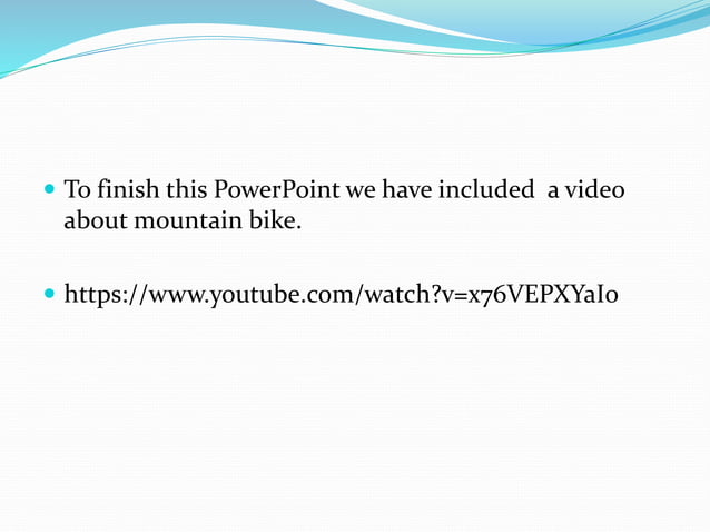 MOUNTAIN BIKE PROJECT | PPTX