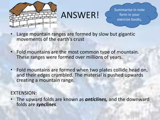 Mountain building | PPTX