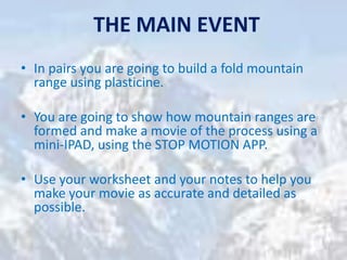 Mountain building | PPTX