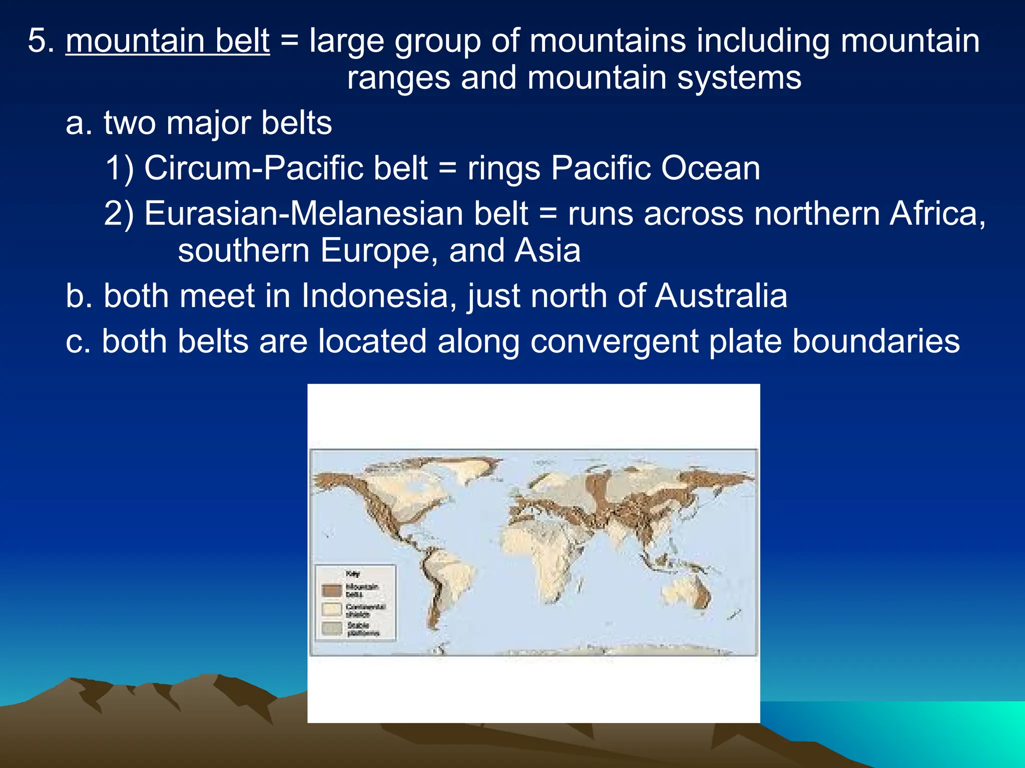 MOUNTAIN BUILDING of engineering geology | PPT
