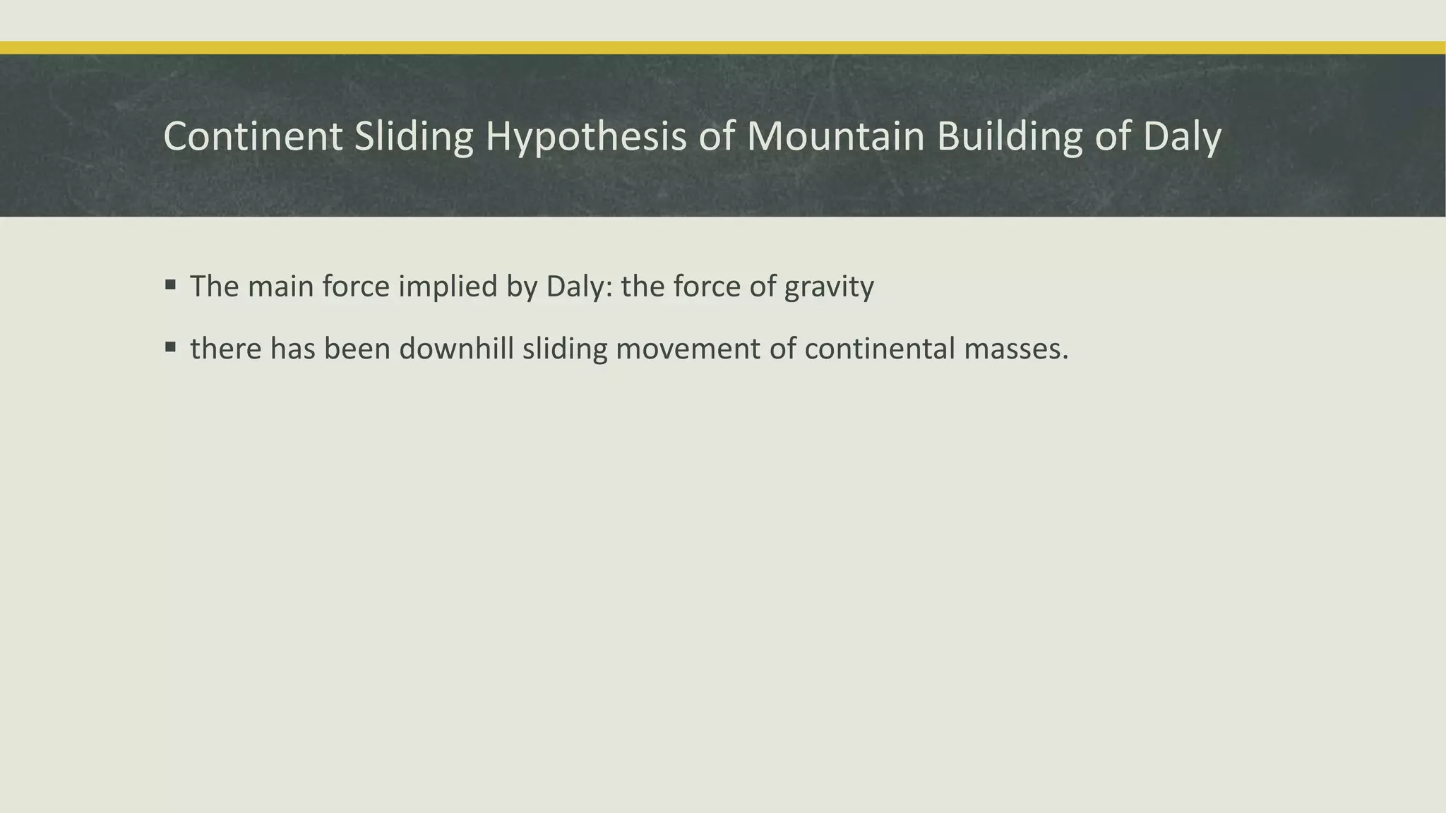 Mountain building theory | PPTX