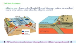 Mountain building & volcanism md. yousuf gazi | PDF