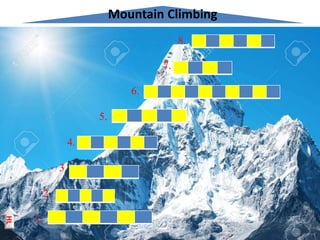 Mountain climbing: a language activity | PPT