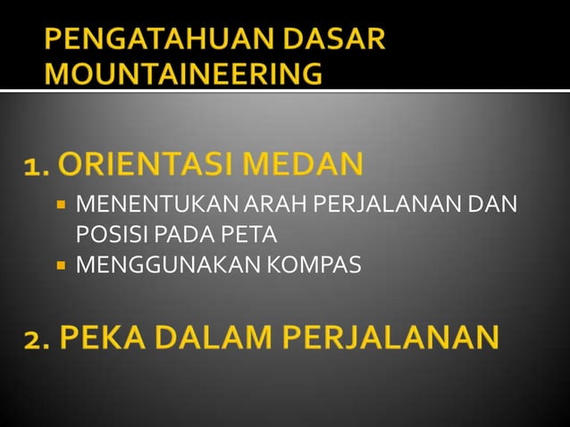 Mountaineering | PPTX