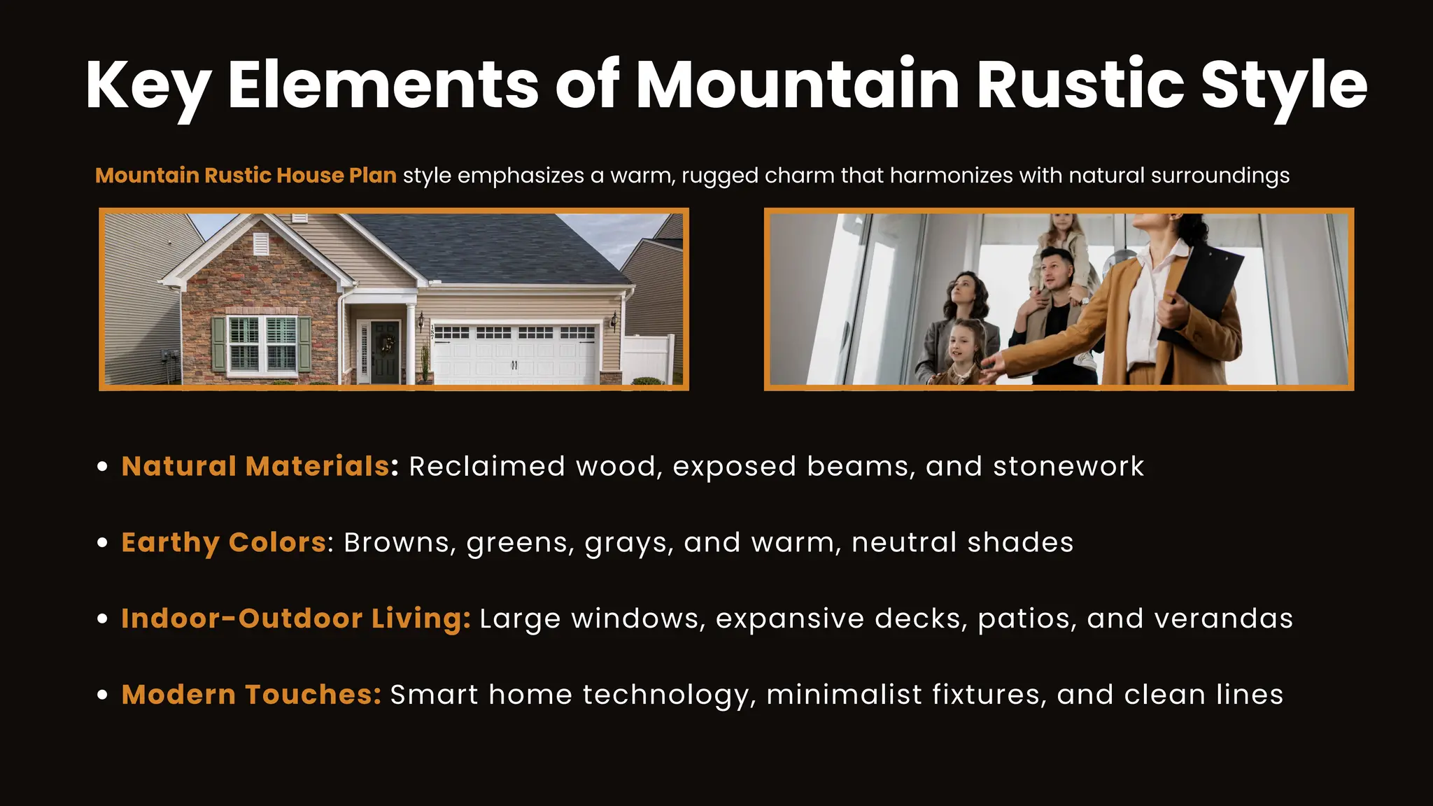 Mountain Rustic House Plans & Modern Rustic Floor Plans | PPT