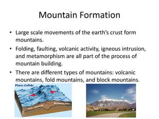 Mountains | PPTX | Geography | Science