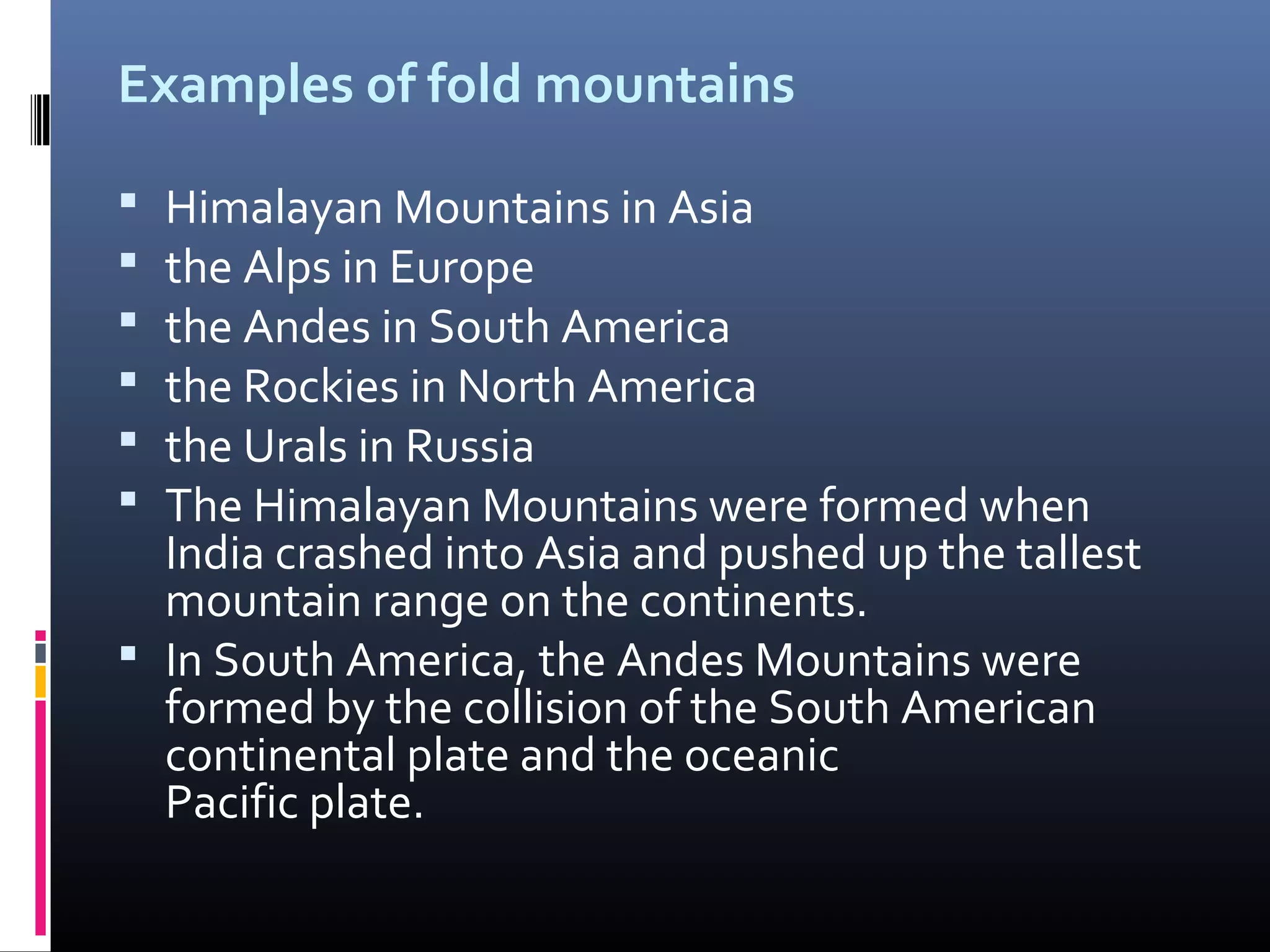 Types of Mountains | PPT
