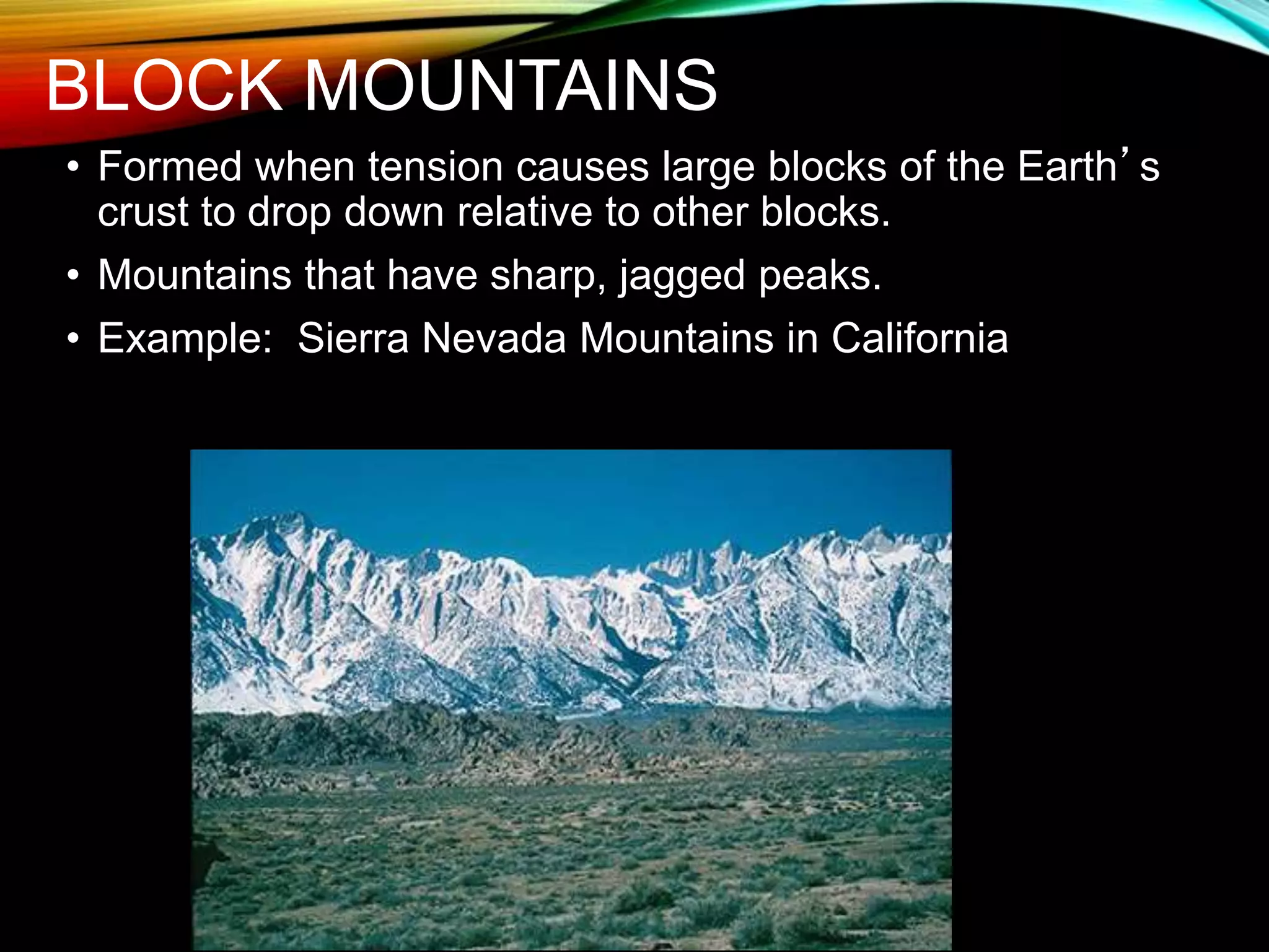 Mountains 5 types | PPTX