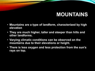 Mountains 5 types | PPTX