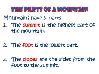 Mountains and flat lands | PPTX