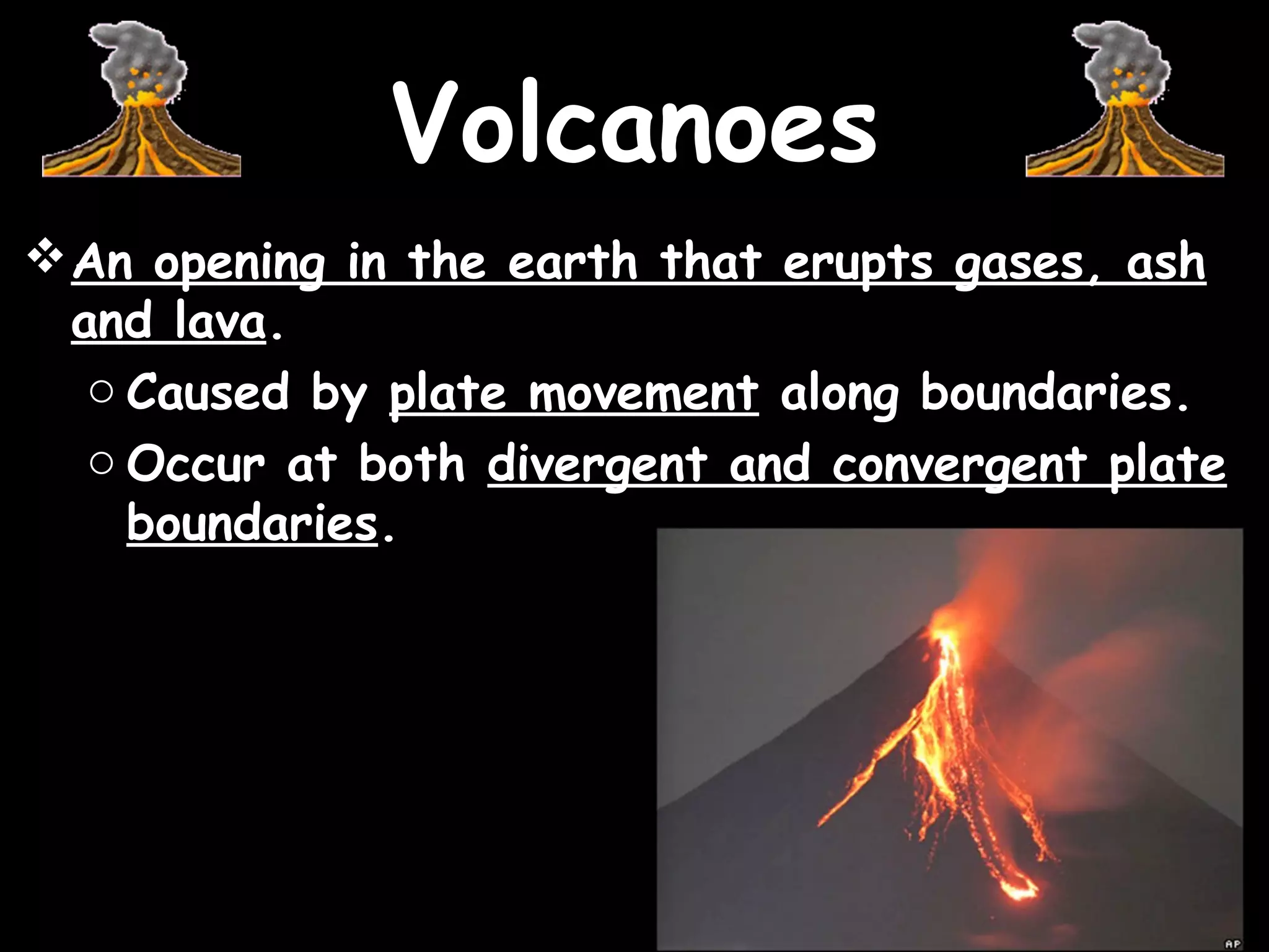 Mountains, earthquakes, and volcanoes | PPT