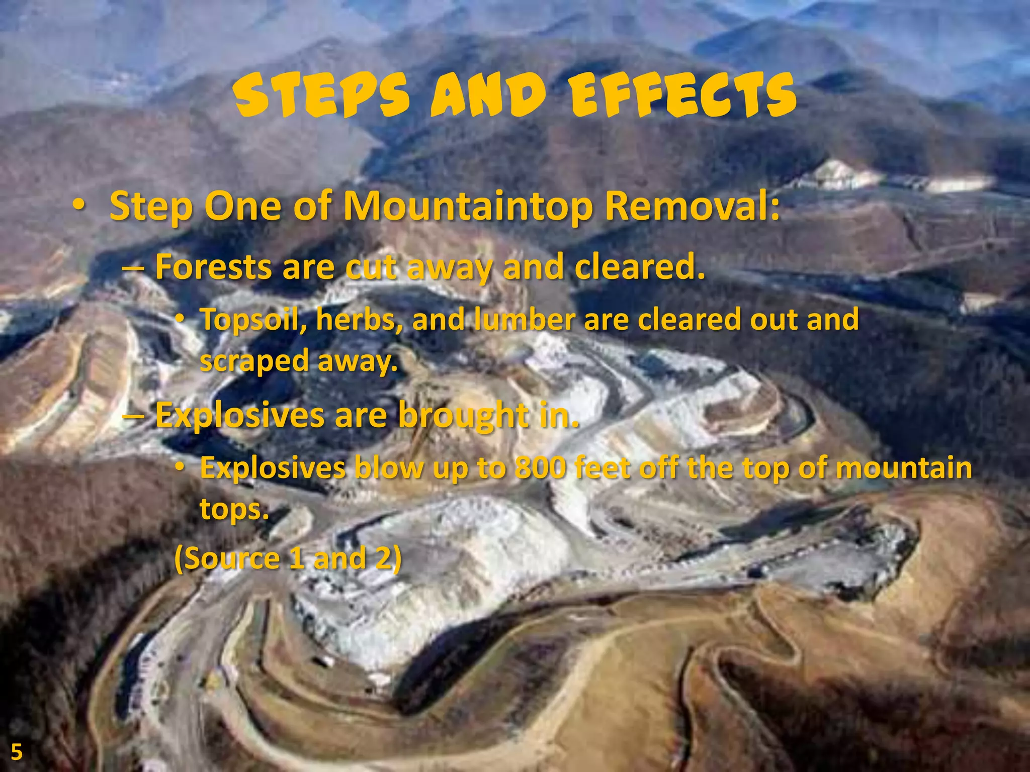 Mountain top removal ppt | PPTX
