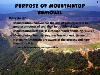 Mountain top removal ppt | PPTX