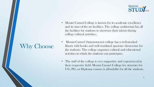 Mount Carmel College (MCC) in Bangalore | PDF