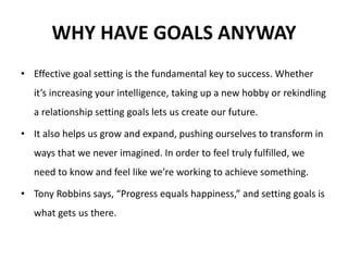Goal Setting | PPTX