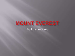 Mount Everest | PPTX