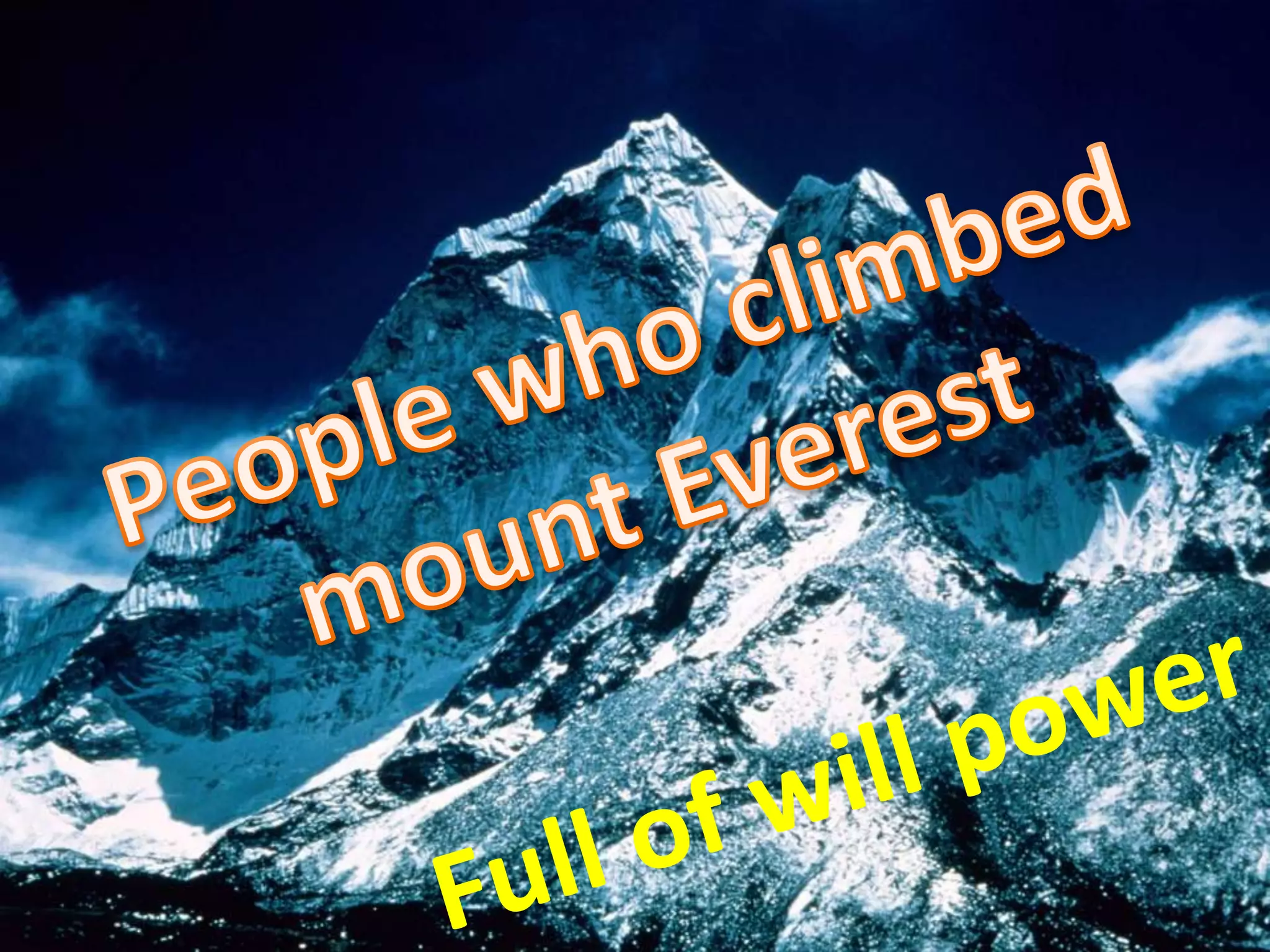 Mount everest | PPTX