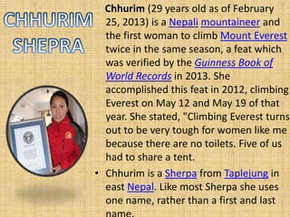Mount everest | PPTX