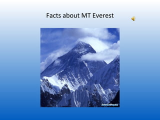 Mount Everest!!!!!!![1][1] | PPT