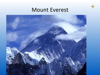 Mount Everest!!!!!!![1][1] | PPT