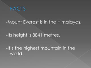 Mount Everest by Liberty k | PPSX