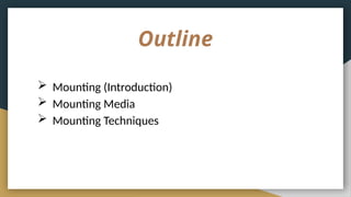 Mounting.pptx guhdubruceu dtiwubdr dyheuhhd | PPTX | Chemistry | Science