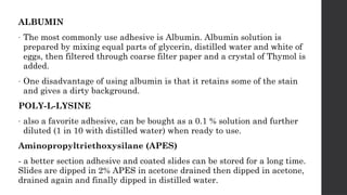 MOUNTING AND ADHESIVES histopathology ppt | PPTX