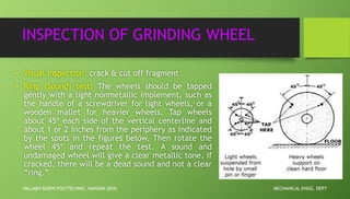 BALANCING & SELF SHARPENING OF GRINDING WHEEL | PPTX