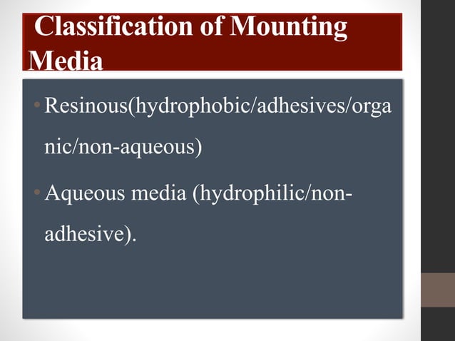 Mounting media | PPTX