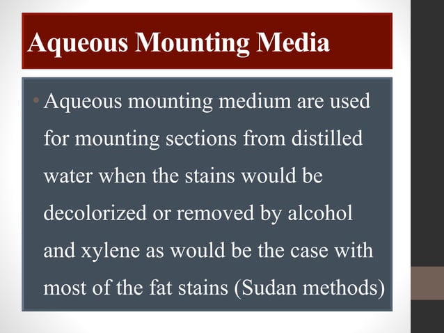 Mounting media | PPTX