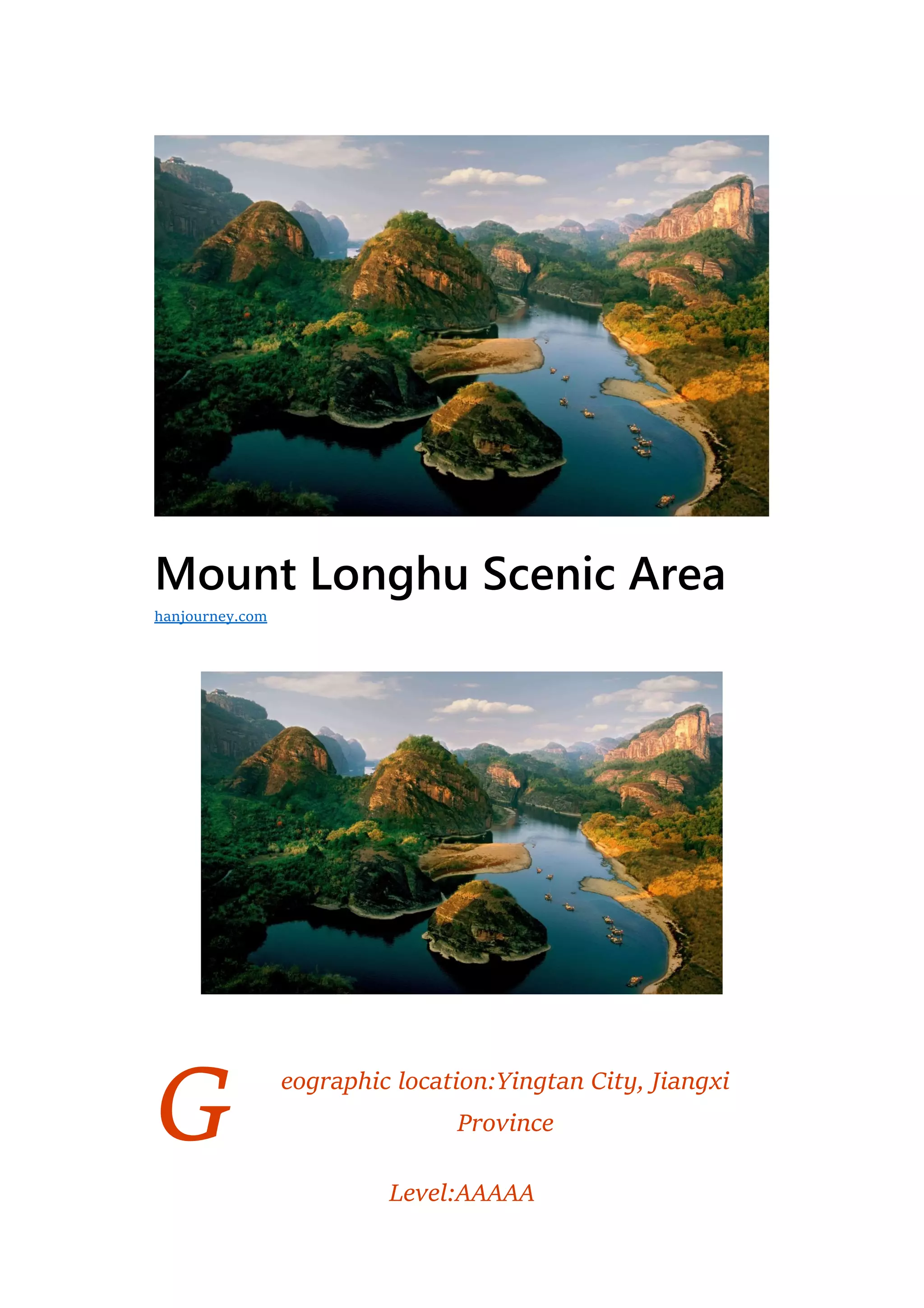 Mount longhu scenic area | PDF | Asia Travel | Travel Locations